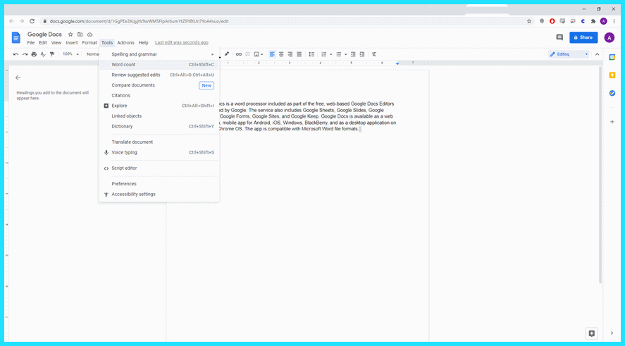 Word Processors - How to count words in your Word Processor
