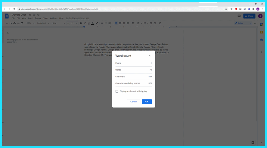 Word Processors - How to count words in your Word Processor